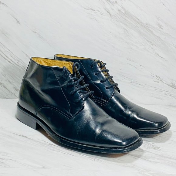 La Milano | Shoes | La Milano H91 Black Leather Mens Dressy Ankle Boots ...